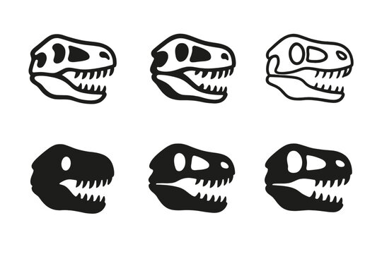 dinosaur skeleton head printable