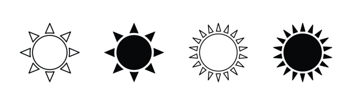 sun vector icon