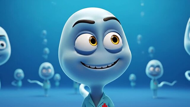 funny sperm animation