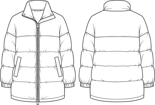 winter coat template