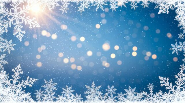snowflakes moving background