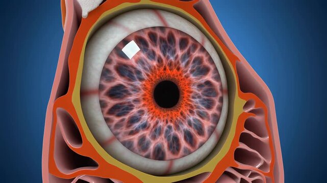 inside human eye animation