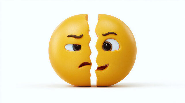 conflicted face expression