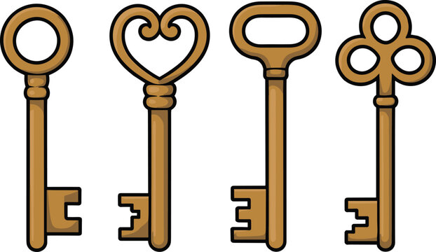 Heart Key Clipart