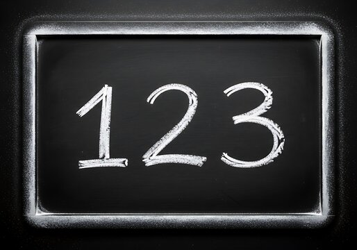chalkboard number
