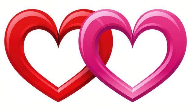 two hearts animation