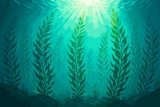 kelp forest vector