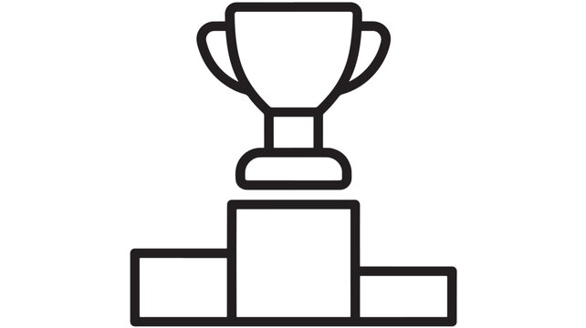 trophy icon white background
