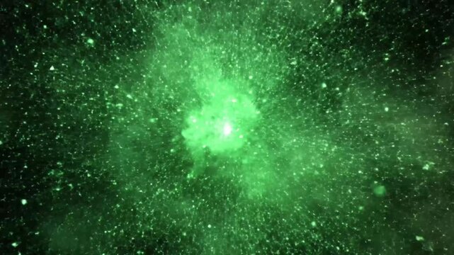 green explosion background