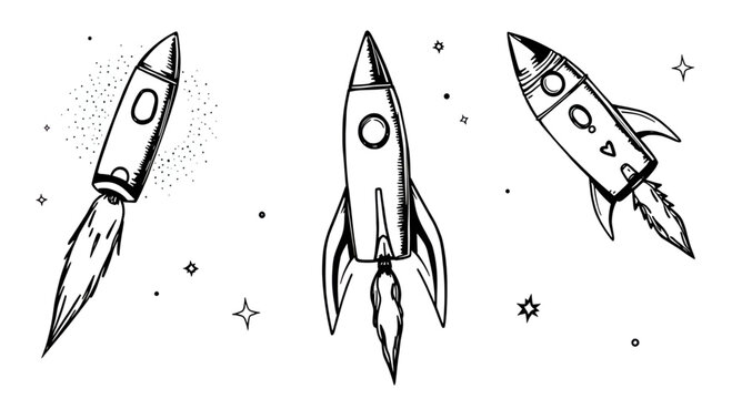 Spaceship Outline Simple