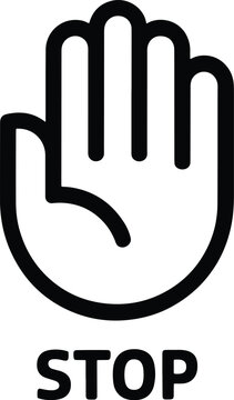 Hand Up Stop Clipart
