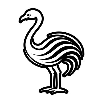 Ostrich Stencil