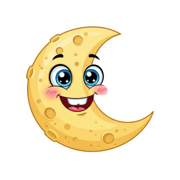 Moon Clipart Easy Cute