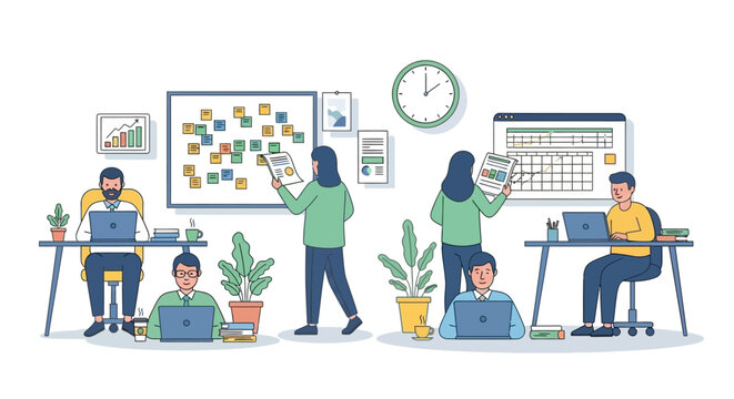 Meeting Planning Cartoons Images – Browse 63,202 Stock Photos, Vectors ...