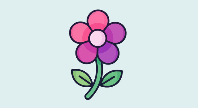 Single Flower Cartoon Images – Browse 42,286 Stock Photos, Vectors, and ...